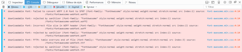 Régler Le Problème Downloadable Font Failed To Convert Woff 20 Font To Sfnt Avec Font